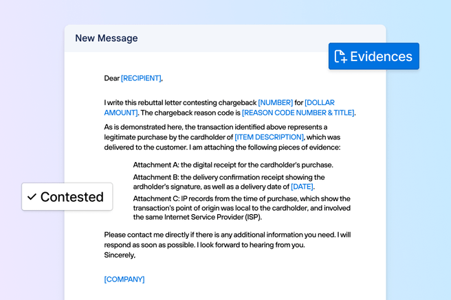 Chargeback rebuttal letter: Dispute claims and recover funds