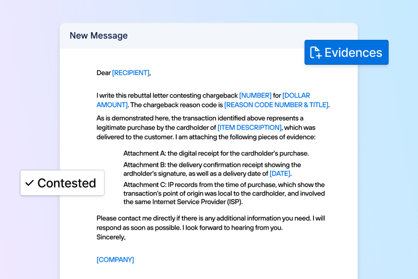 Chargeback rebuttal letter: Dispute claims and recover funds